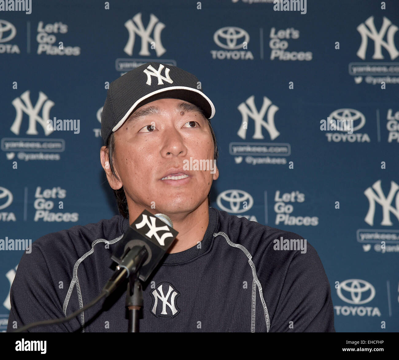 Tampa, Florida, USA. Matsui was introduced as the team's newest special ...