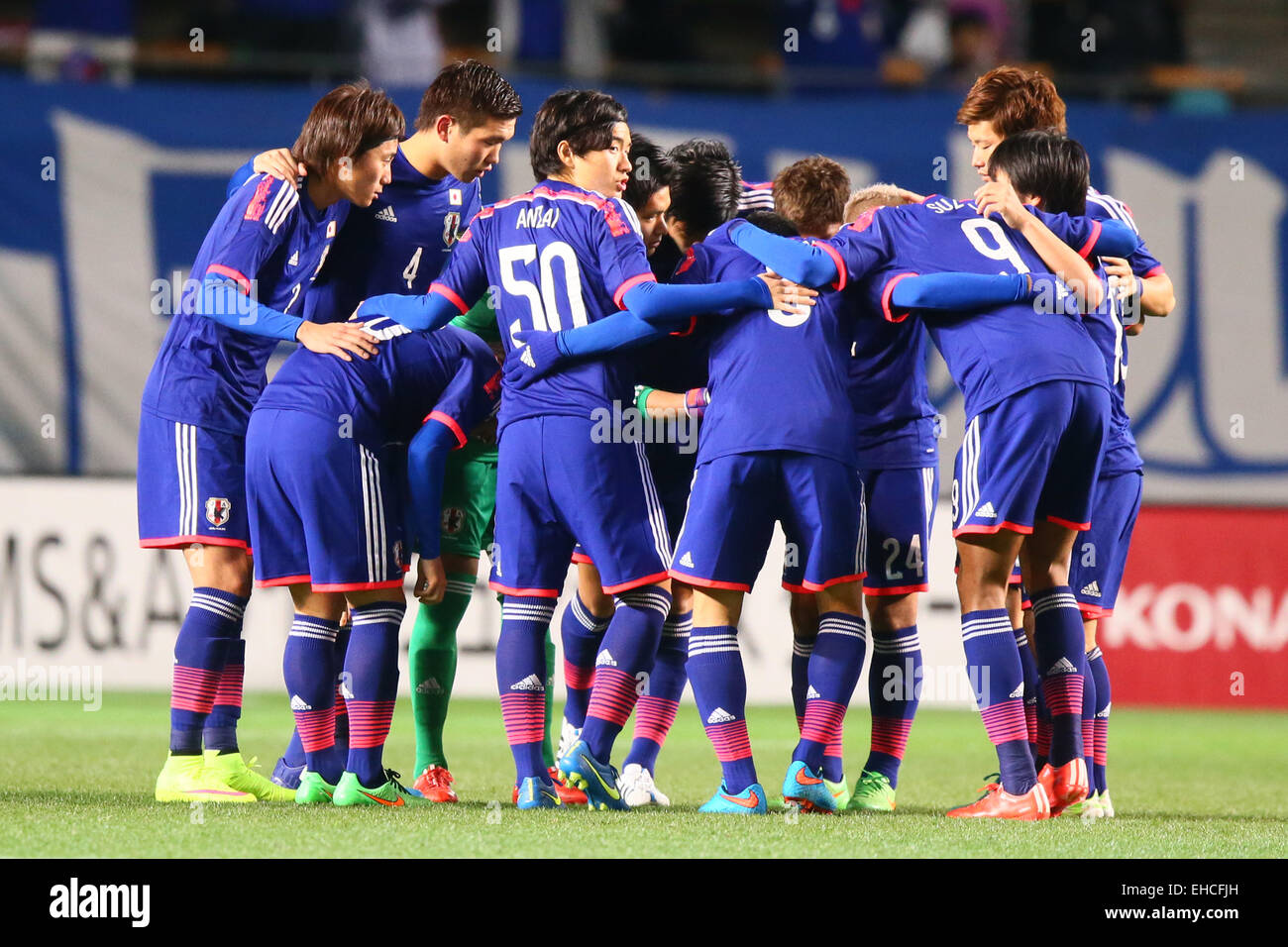 Fukuda Denshi Arena, Chiba, Japan. 11th Mar, 2015. Japan team group (JPN), MARCH 11, 2015 ...