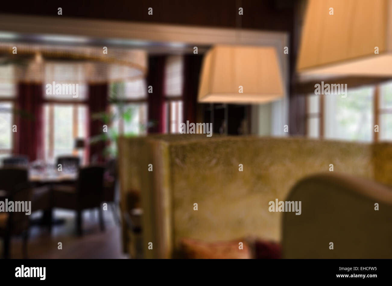 Restaurant blur background Stock Photo - Alamy