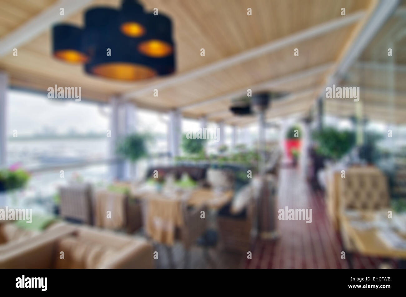 Restaurant blur background Stock Photo - Alamy