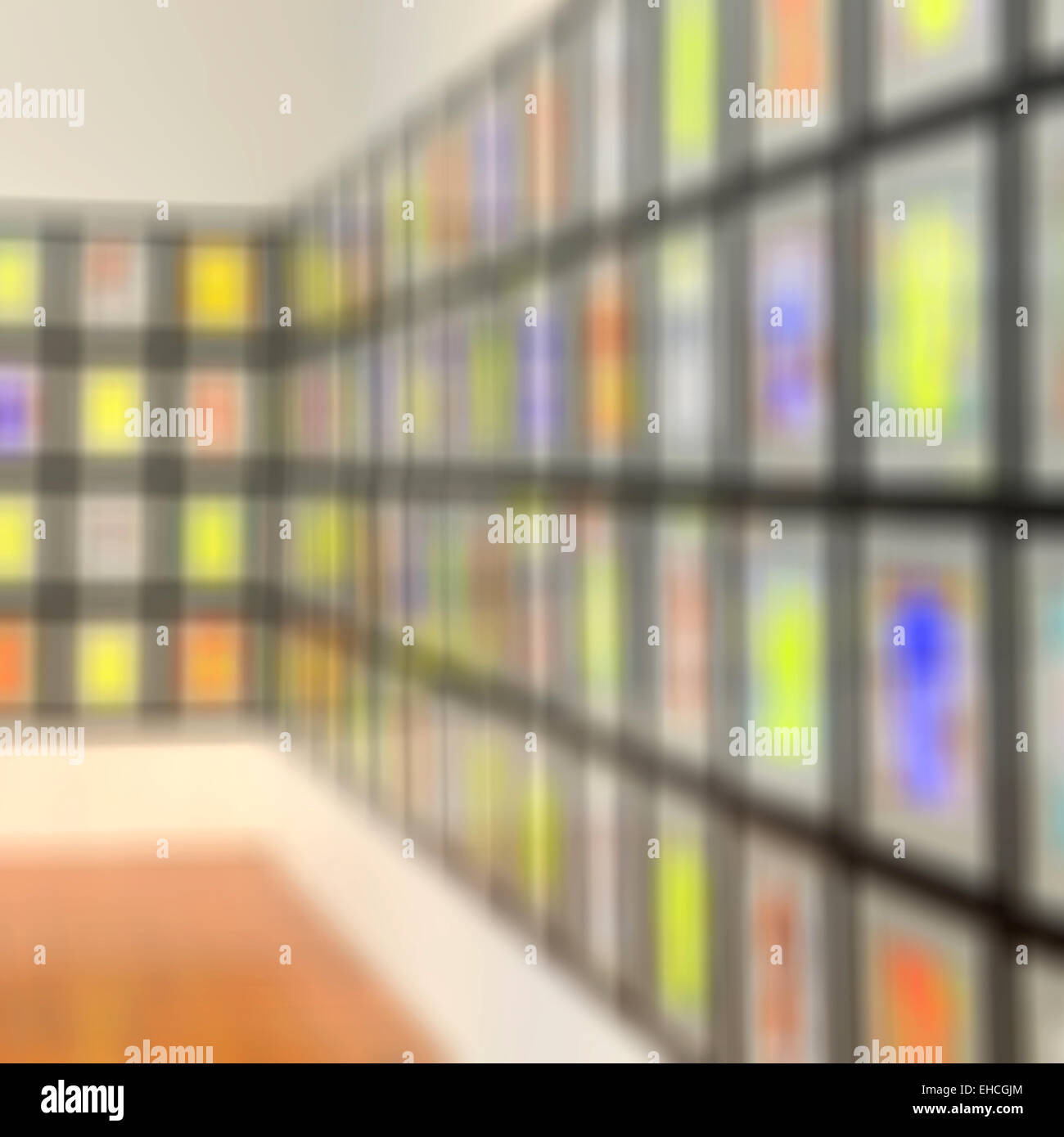 Art gallery generic background. Intentionally blurred editing post ...