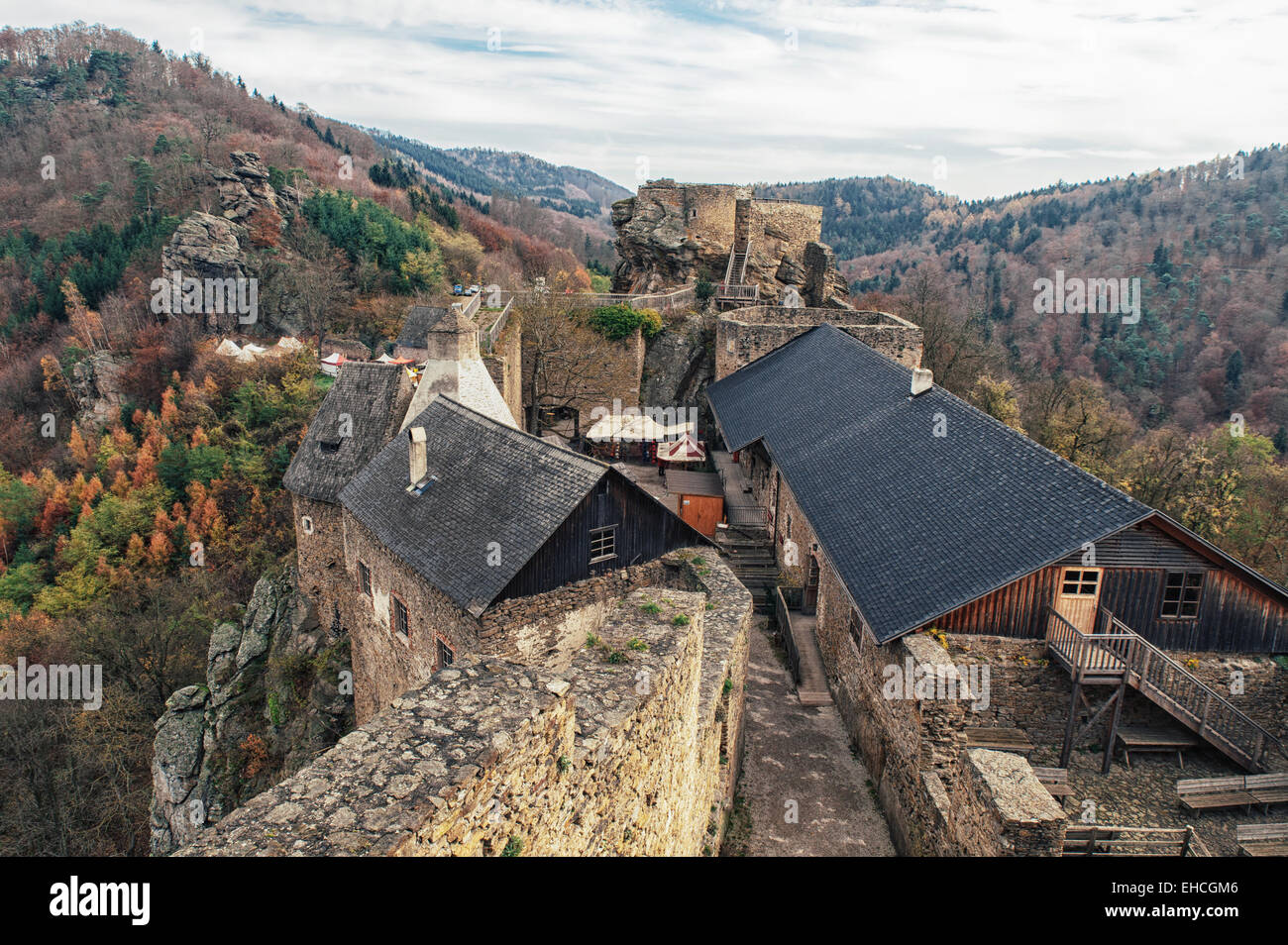Aggstein castle ruin hi-res stock photography and images - Alamy