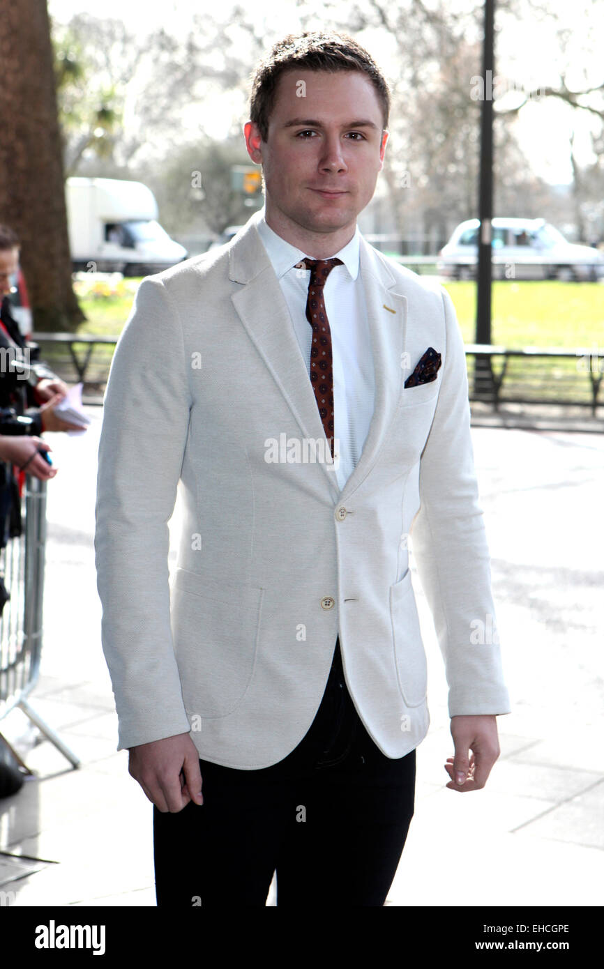 Danny-Boy Hatchard arriving for the 2015 TRIC Awards, at the Grosvenor ...