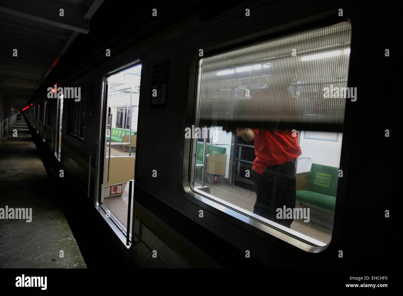 March 12, 2015 - Depok, West Java, Indonesia - Depok depot electric ...