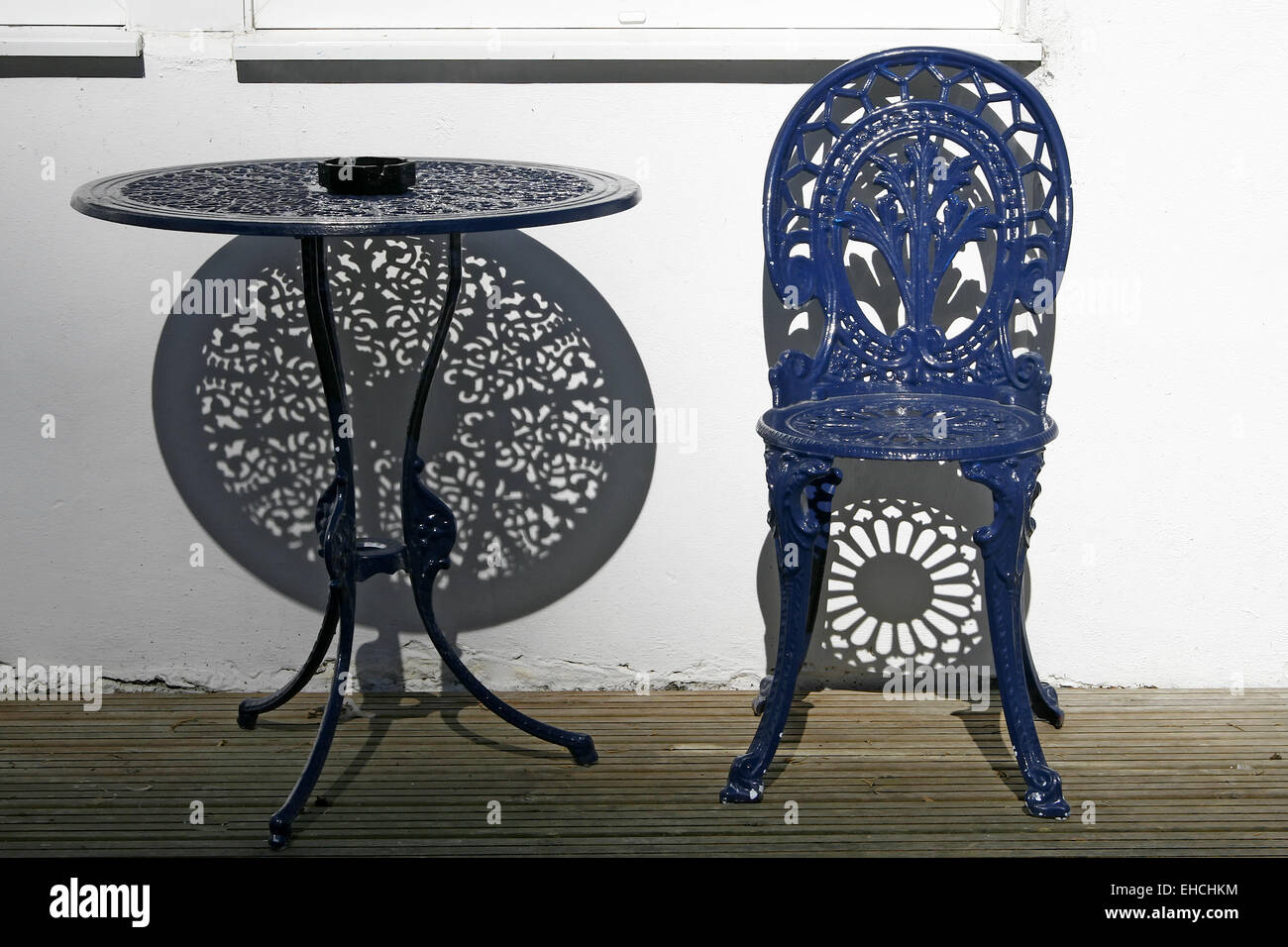 Shadow of chair and table Stock Photo - Alamy