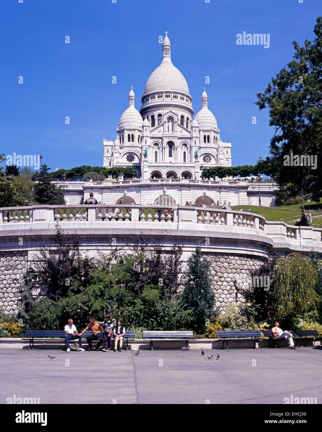 View of the Sacre Coeur Basilica, Paris, France, Western Europe Stock ...