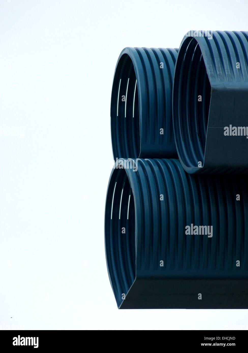Blue water drainage pipe hi-res stock photography and images - Alamy