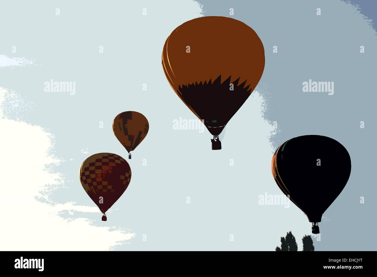 Ballooning field hi-res stock photography and images - Alamy