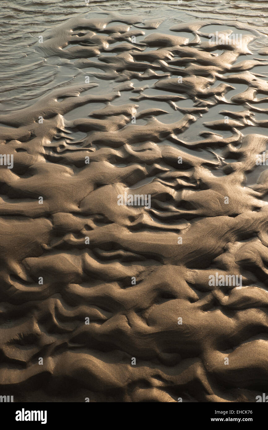 Sand structures, beach, South Africa Stock Photo - Alamy