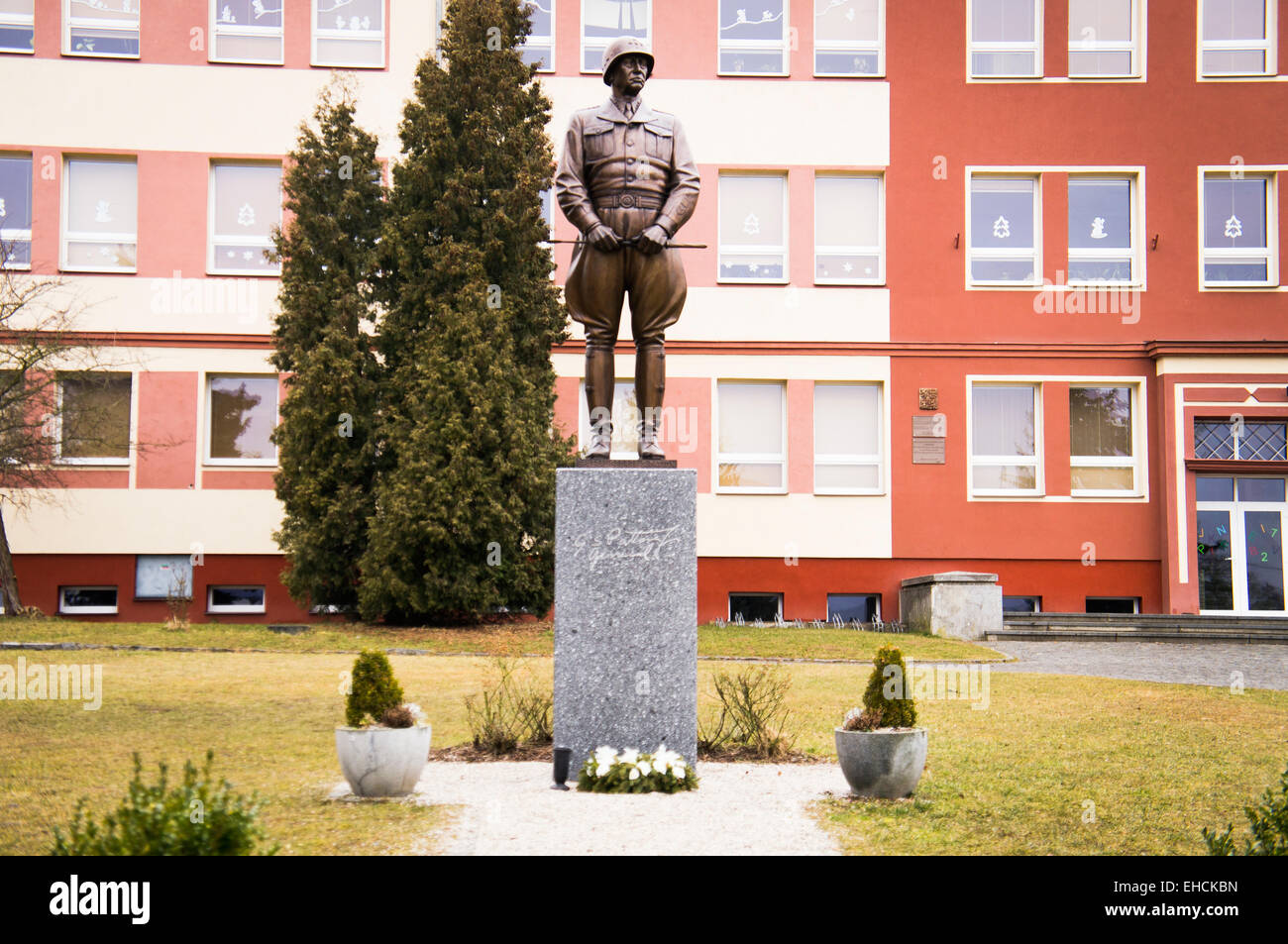 General George Smith Patton statue Stock Photo - Alamy