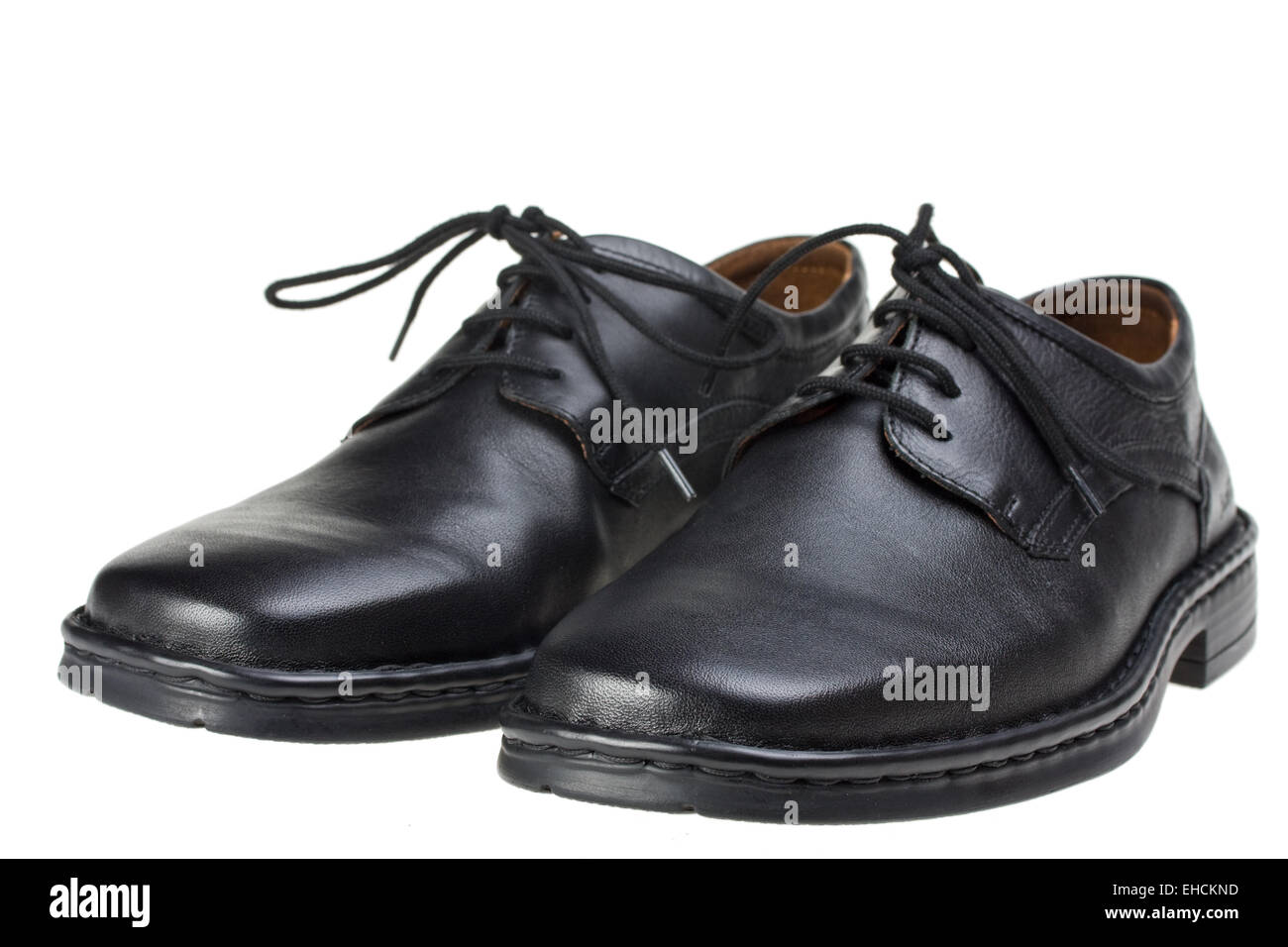 Black leather shoes hi-res stock photography and images - Alamy