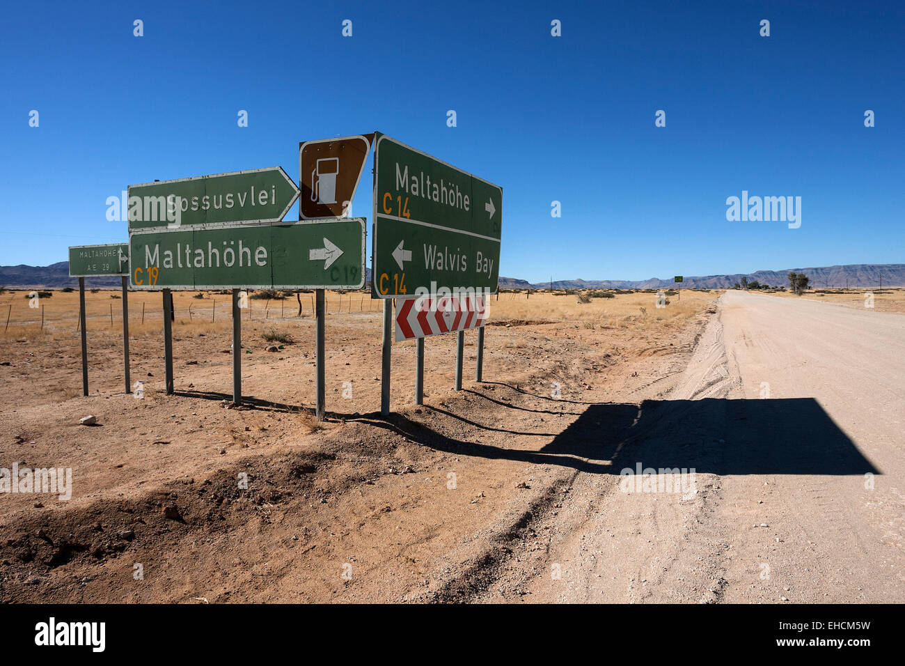 Signposts near Solitaire, Namibia Stock Photo - Alamy