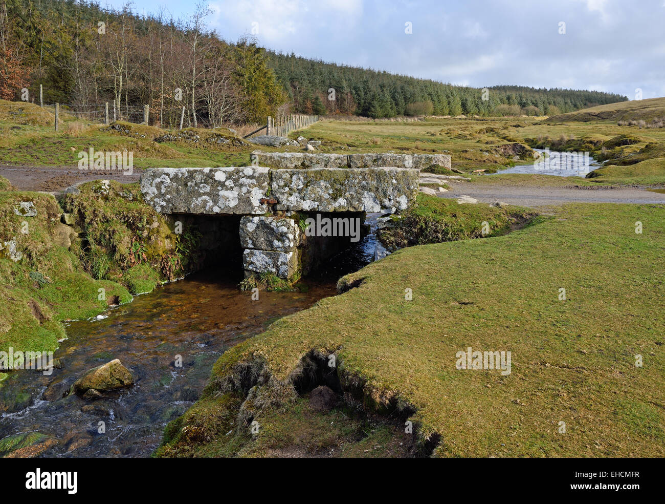 Bridge over the River Alan near the Rougtor Car Park, Camelford ...