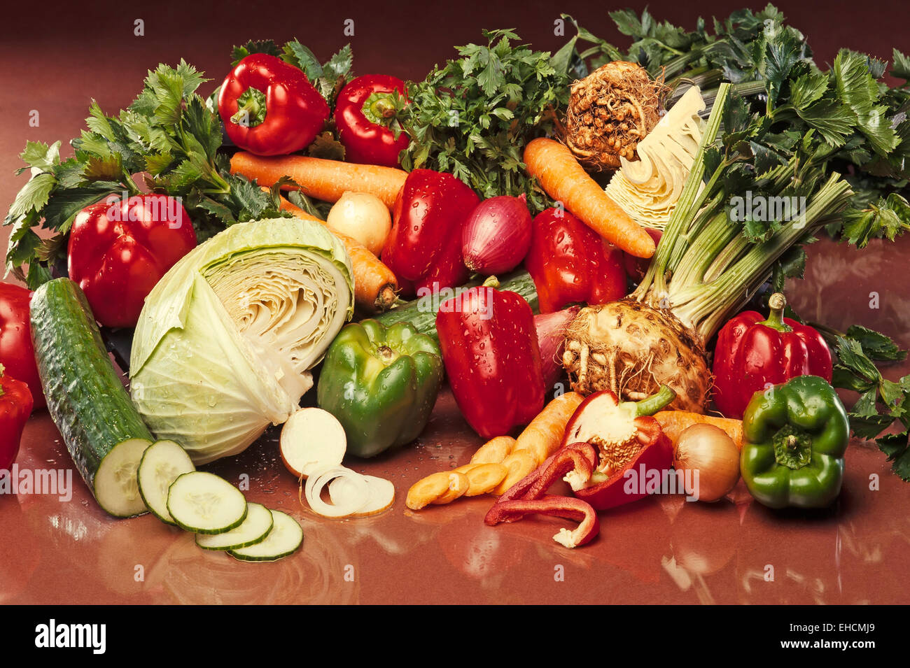Various fresh vegetables Stock Photo - Alamy