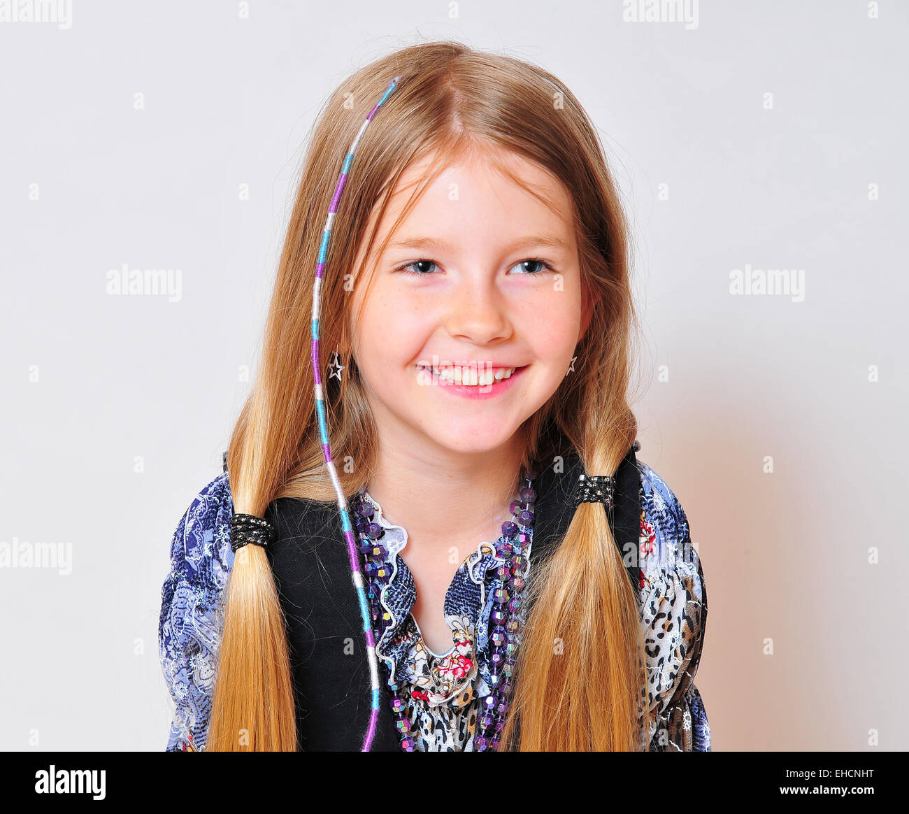 Girls Flower Power Stock Photo - Alamy