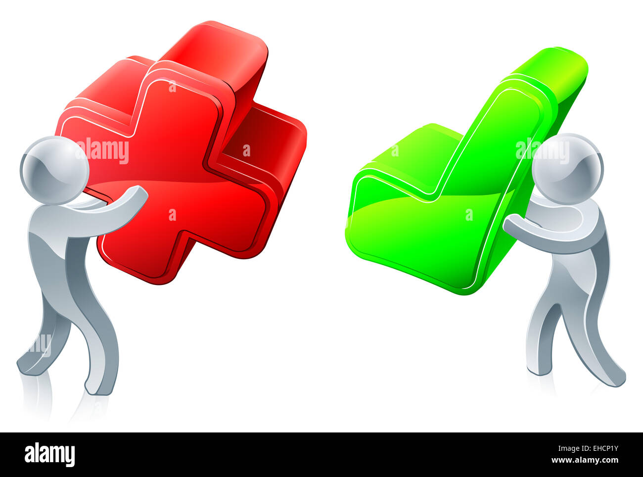 Green tick red cross hi-res stock photography and images - Alamy