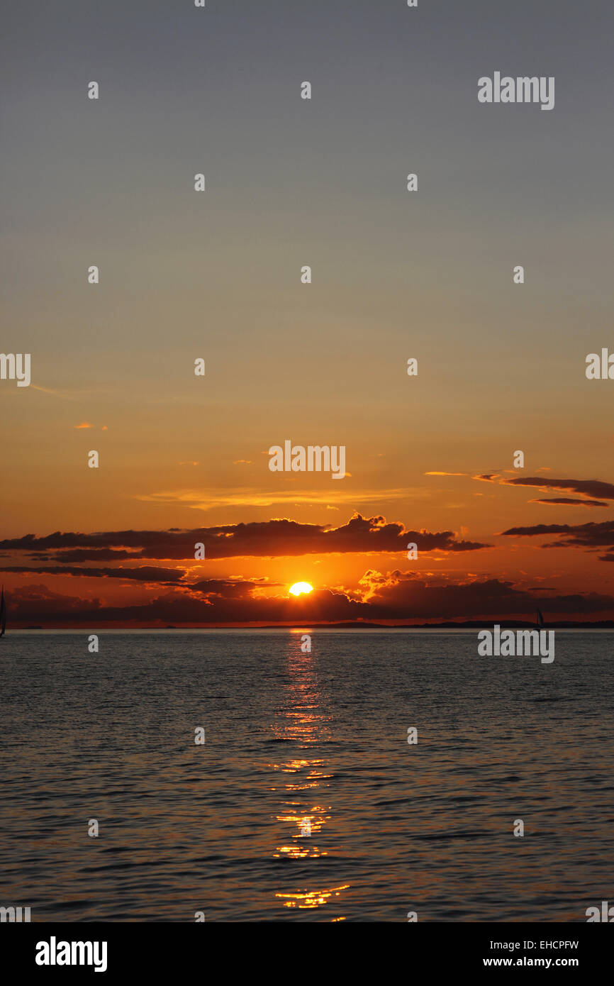 Evening by the sea Stock Photo - Alamy