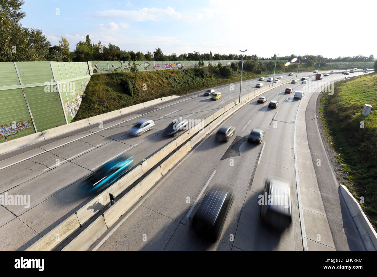 Cars On Autobahn Stock Photos & Cars On Autobahn Stock Images - Alamy