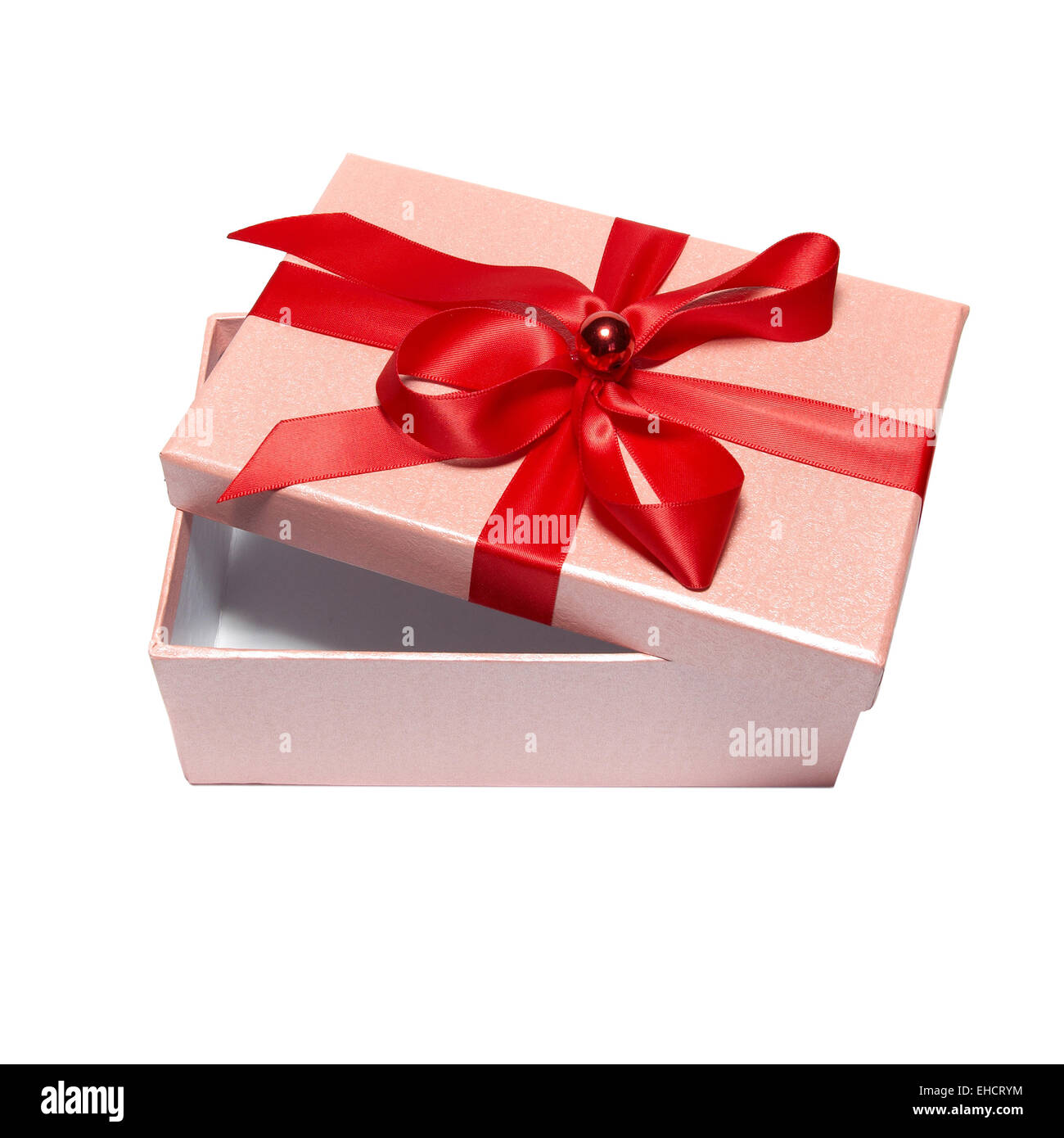 Open gift box isolated on white background Stock Photo - Alamy