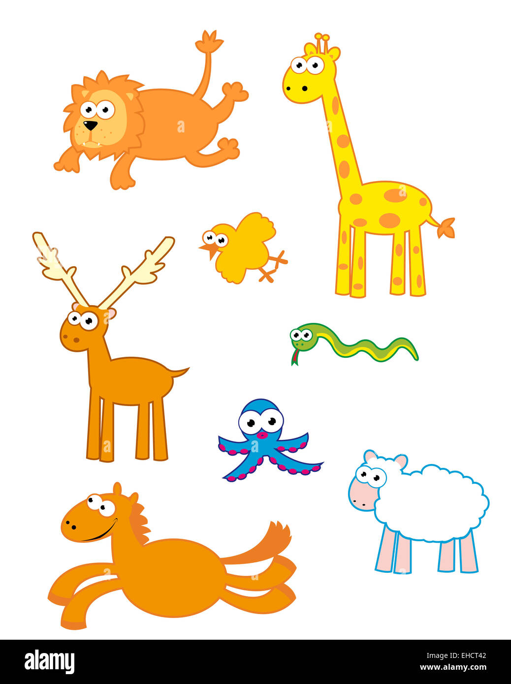 a group of cute animals Stock Photo - Alamy