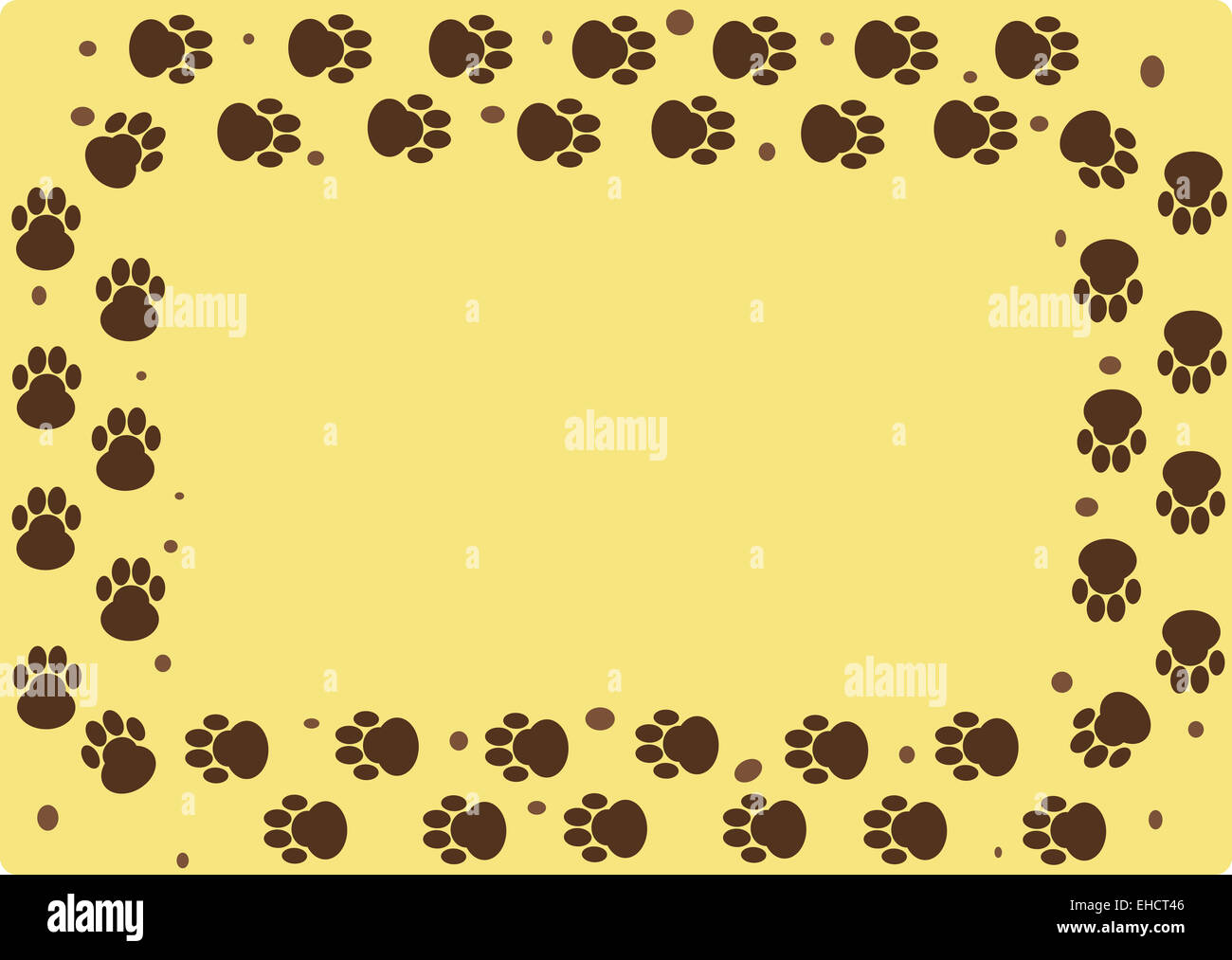 dog's muddy tracks Stock Photo - Alamy