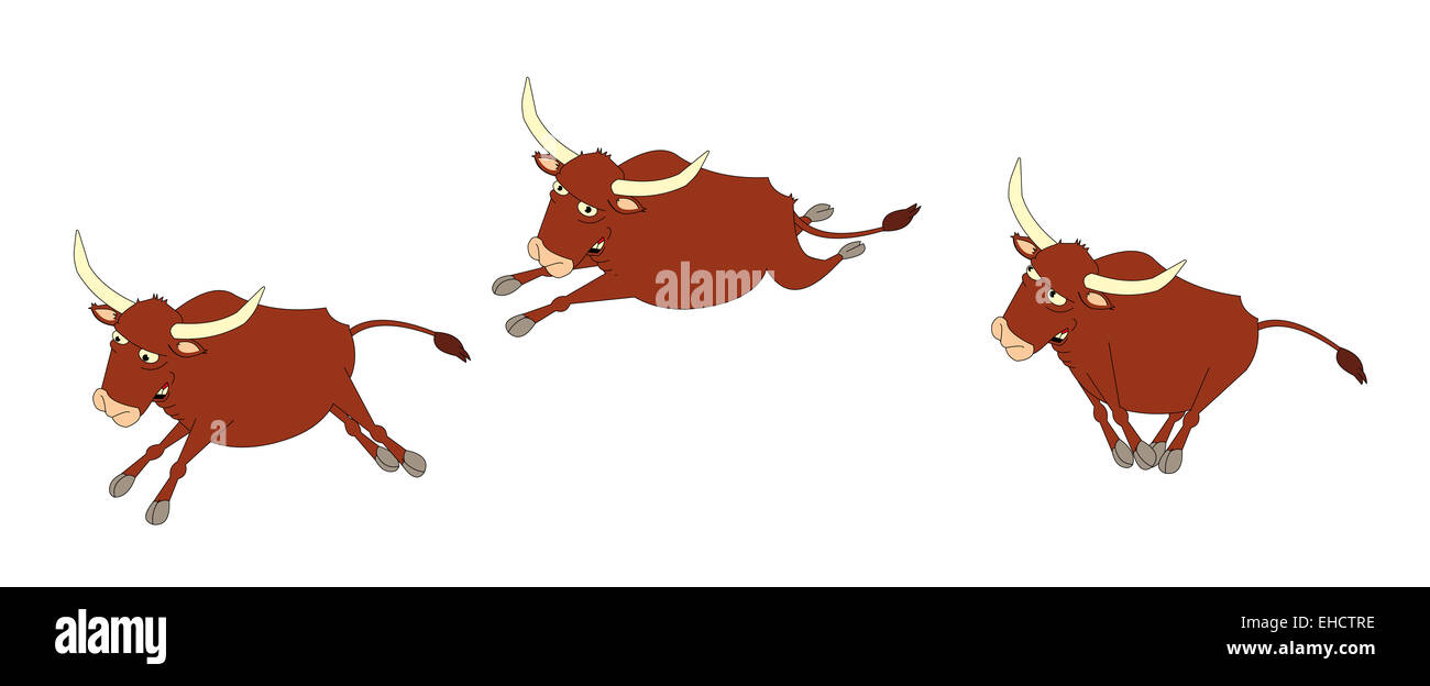 Bull funny cartoon hi-res stock photography and images - Alamy