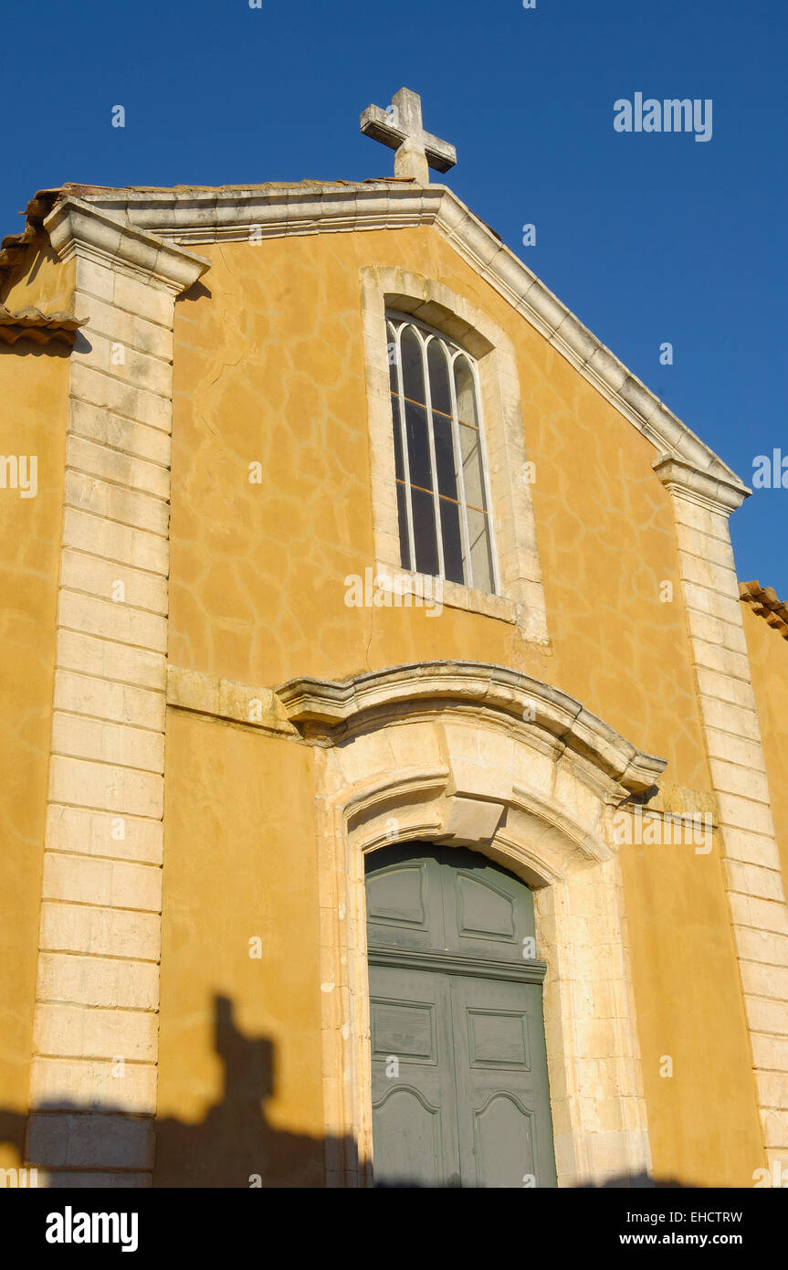 Church, Rousillon, Vaucluse. Provence. France Stock Photo - Alamy