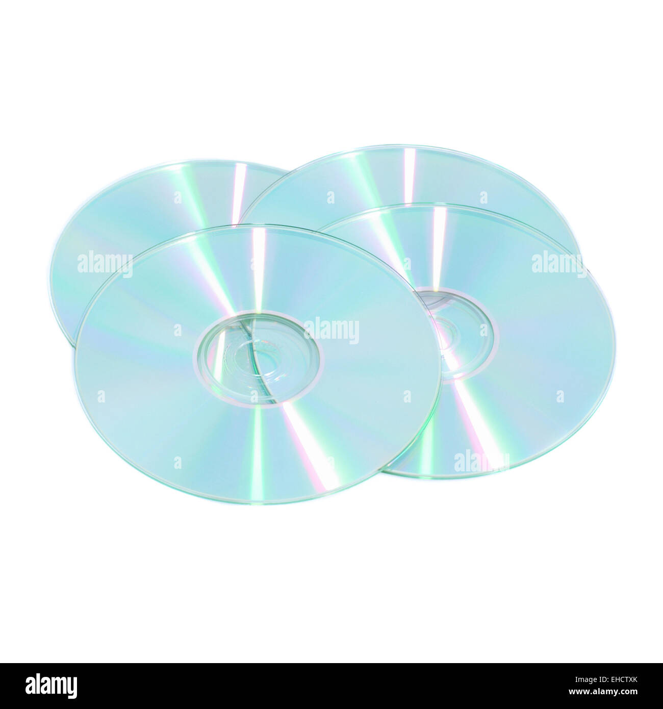 Stack of compact discs isolated on white background Stock Photo - Alamy