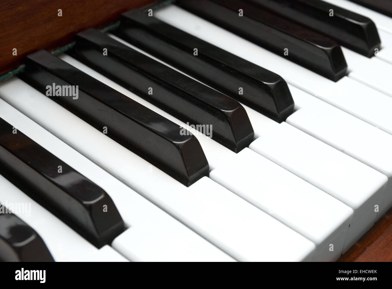 Close up of black and white piano keys Stock Photo - Alamy