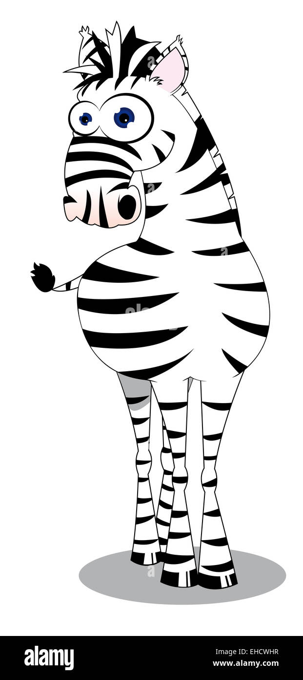 Zebra cartoon funny hi-res stock photography and images - Alamy