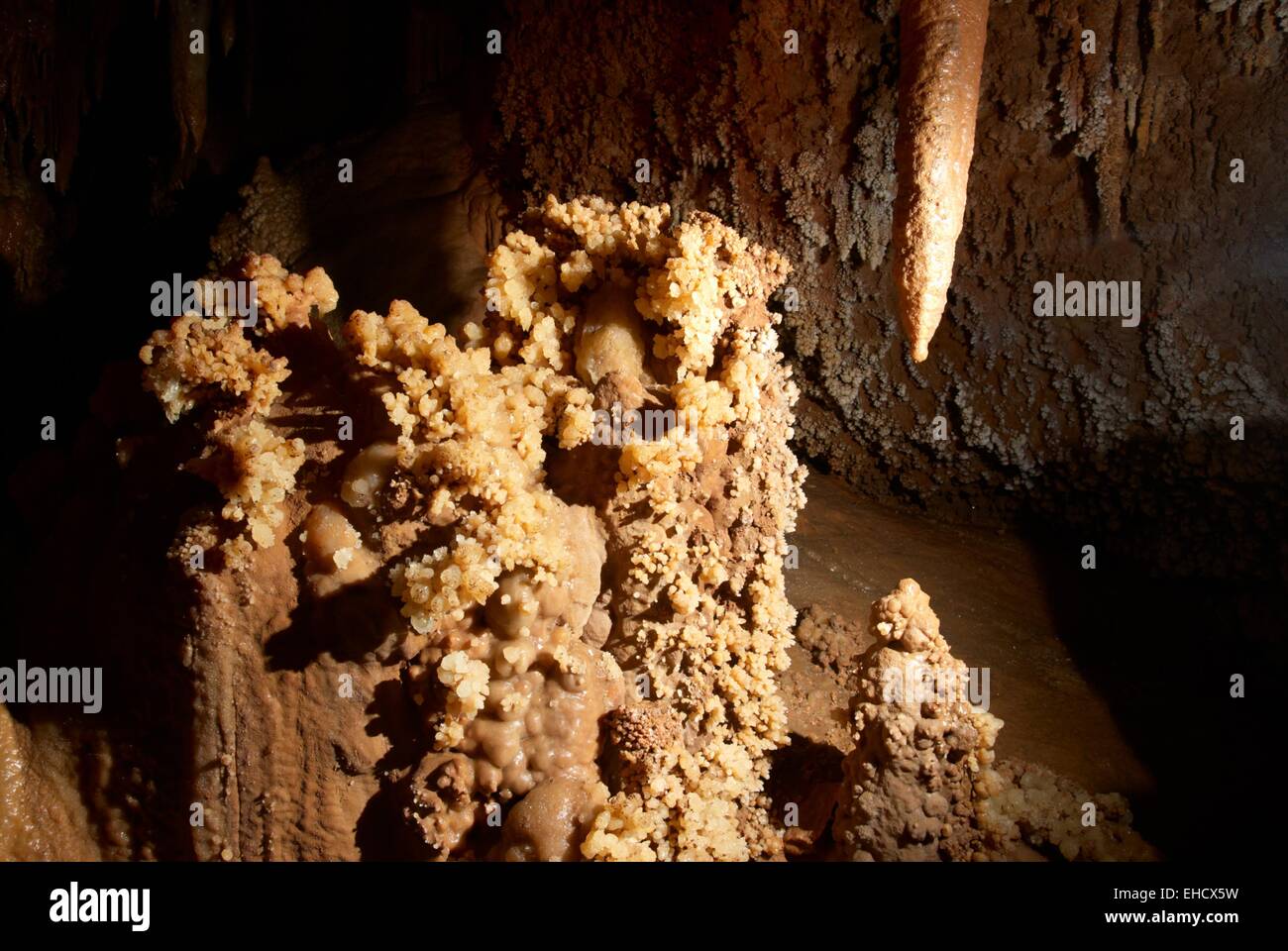 Stalactites in the cave with beautiful nature decoration Stock Photo ...