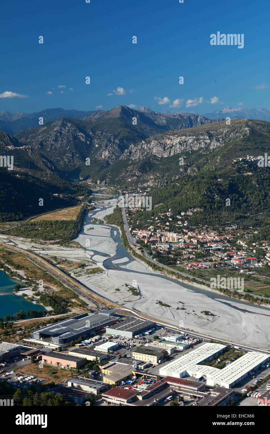 Overhead top view mountain river hi-res stock photography and images ...