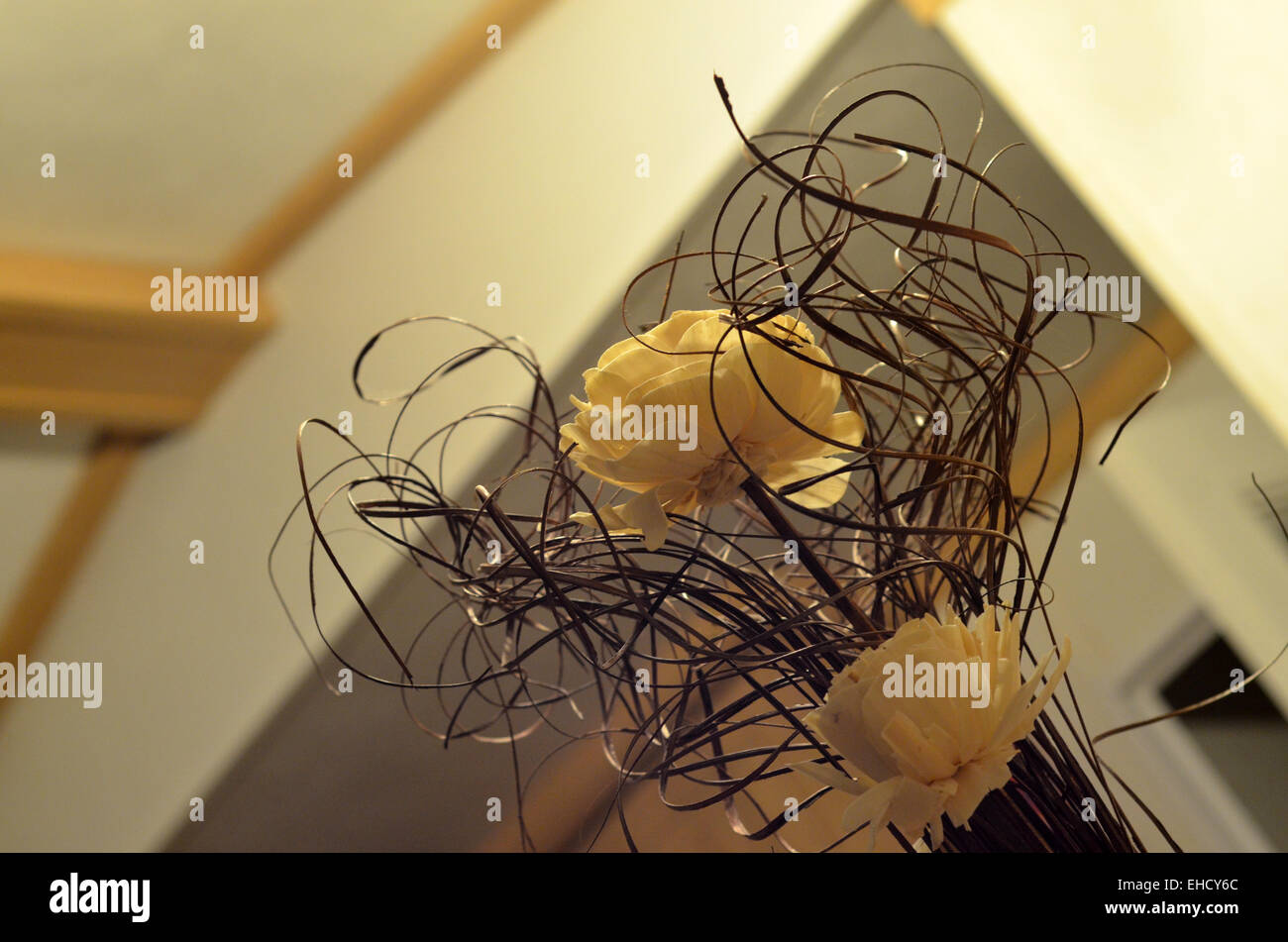 Yellow caravan yellow flowers hi-res stock photography and images - Alamy