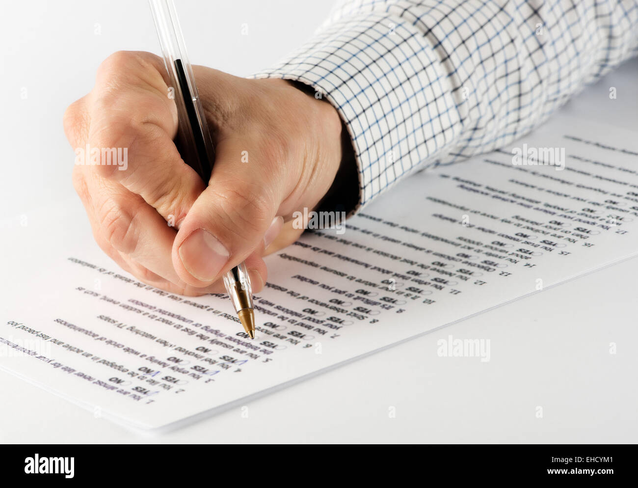 Taking survey questionnaire hi-res stock photography and images - Alamy