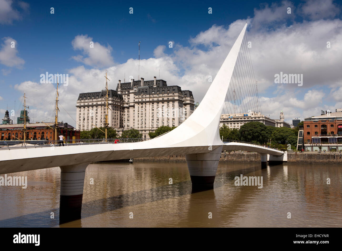 Argentina, Buenos Aires, Puerto Madero, Puente de La Mujer, the Women’s ...