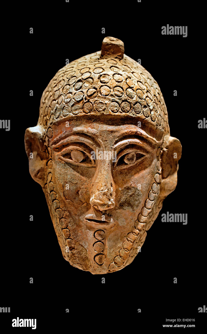 Mask male with beard 5th Century BC Musee National du Bardo Tunisia ...