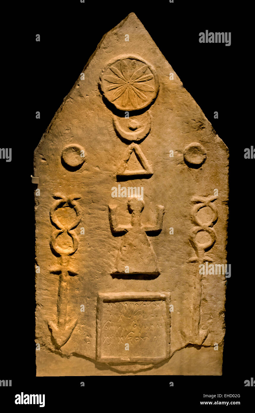 Punic stele Roman Carthage elements from ancient Punic culture were ...