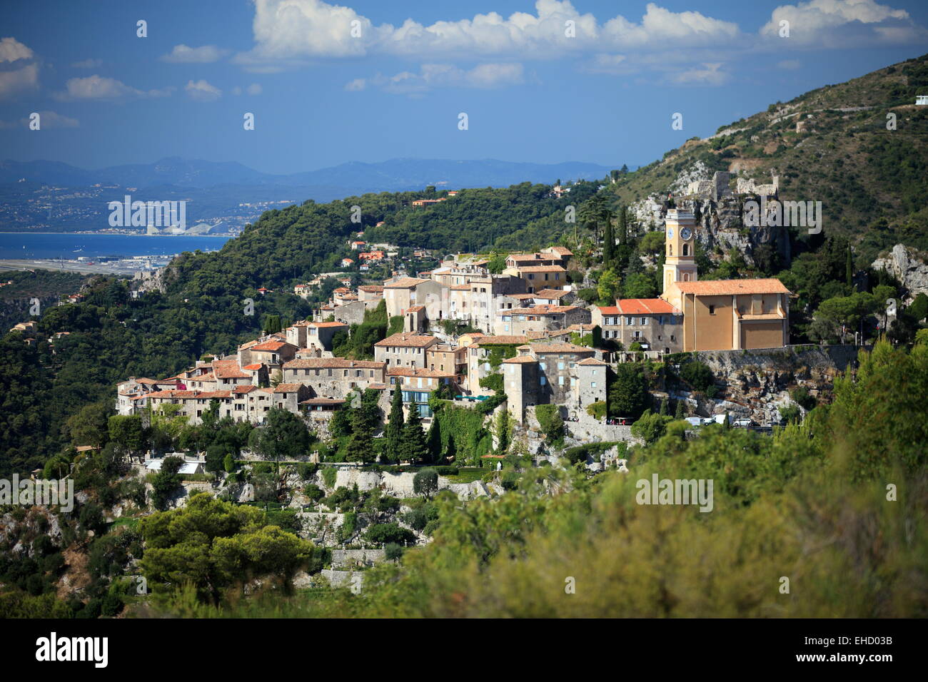The medieval perched village of Eze Stock Photo - Alamy