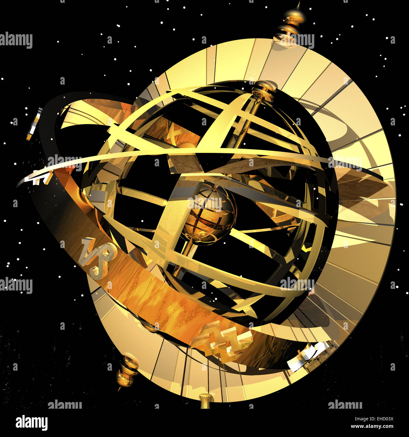 Armillary sphere astronomical instrument hi-res stock photography and ...