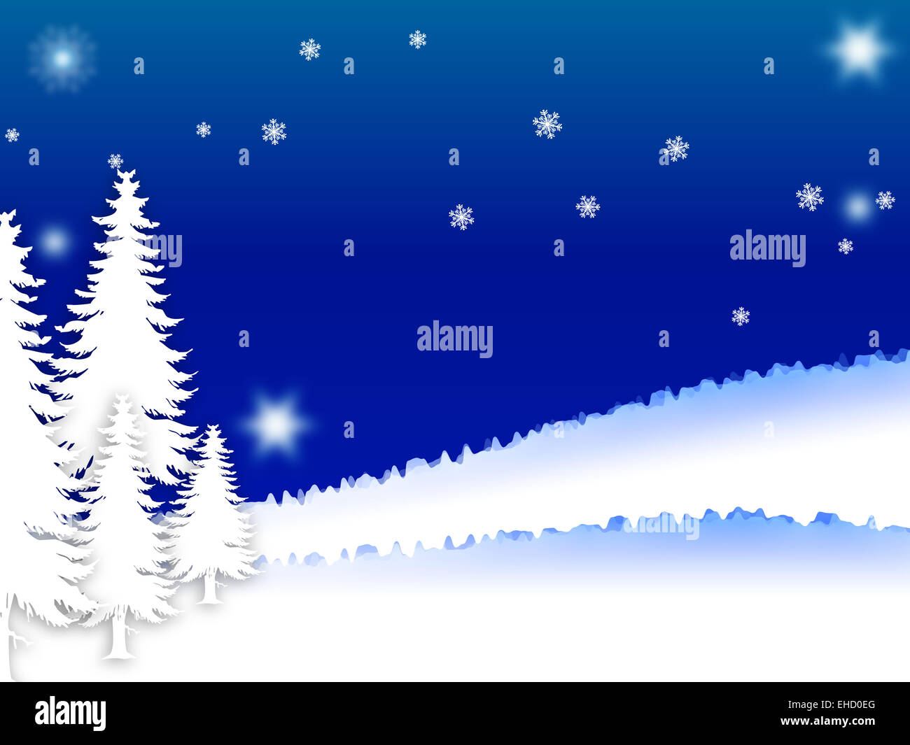 Winter landscape Christmas Stock Photo - Alamy