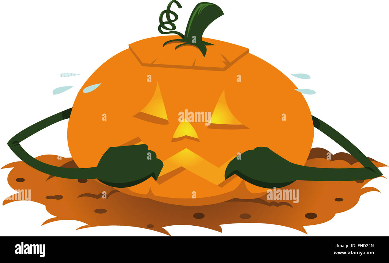 Smashed Pumpkin Cartoon