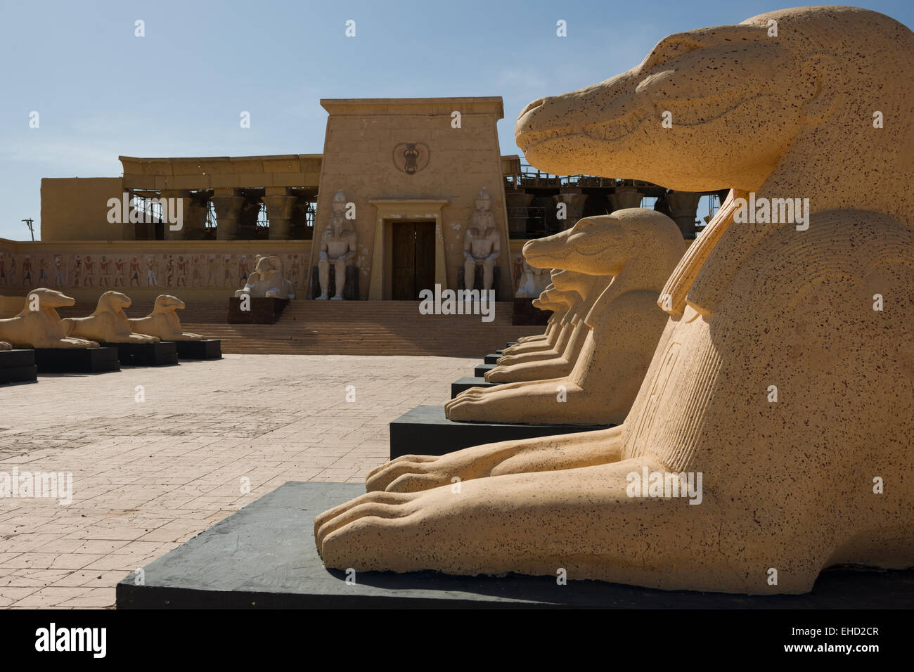 Egyptian themed film set, used in Asterix & Obelix: Mission Cleopatra ...