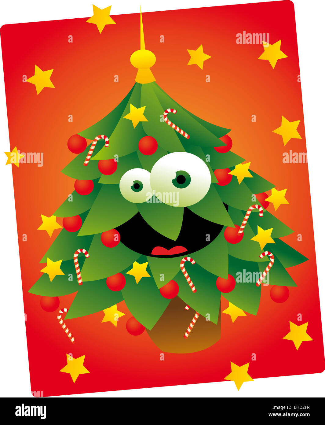 funny Christmas tree Stock Photo - Alamy