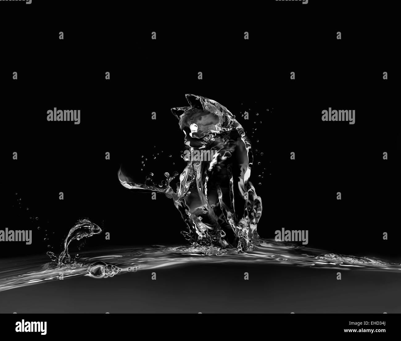 Water splash on swimming Black and White Stock Photos & Images - Alamy