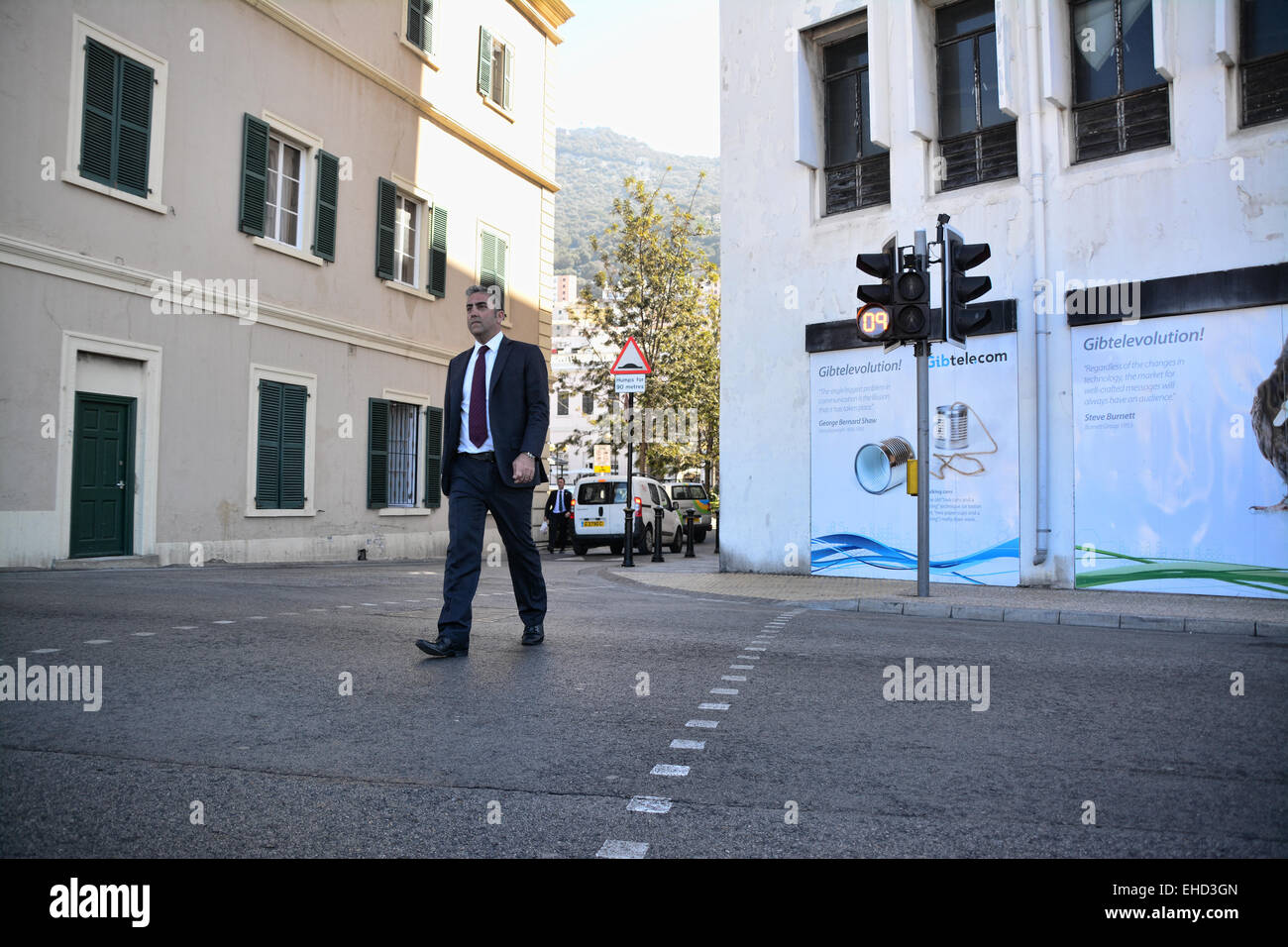 Gibraltar. 12th March, 2015. Minister for Transport Paul Balban today ...