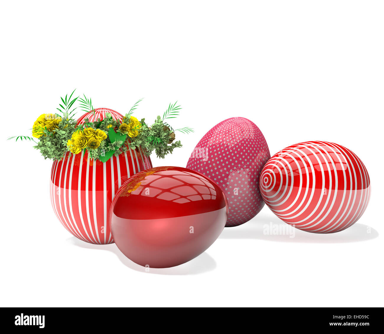 Painted rose red white blue hi-res stock photography and images - Alamy