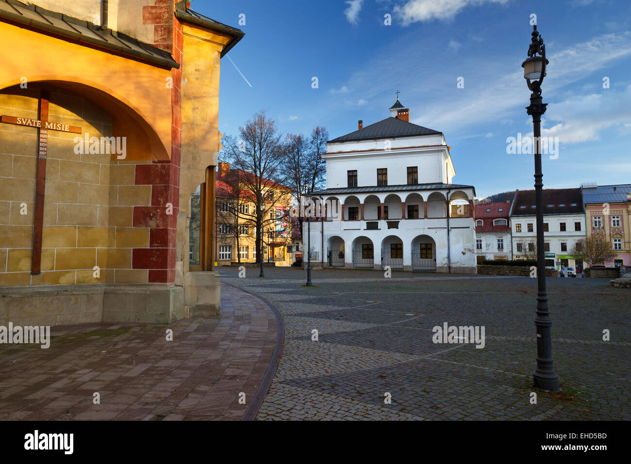 Square in Banska Bystrica, Slovakia Stock Photo - Alamy