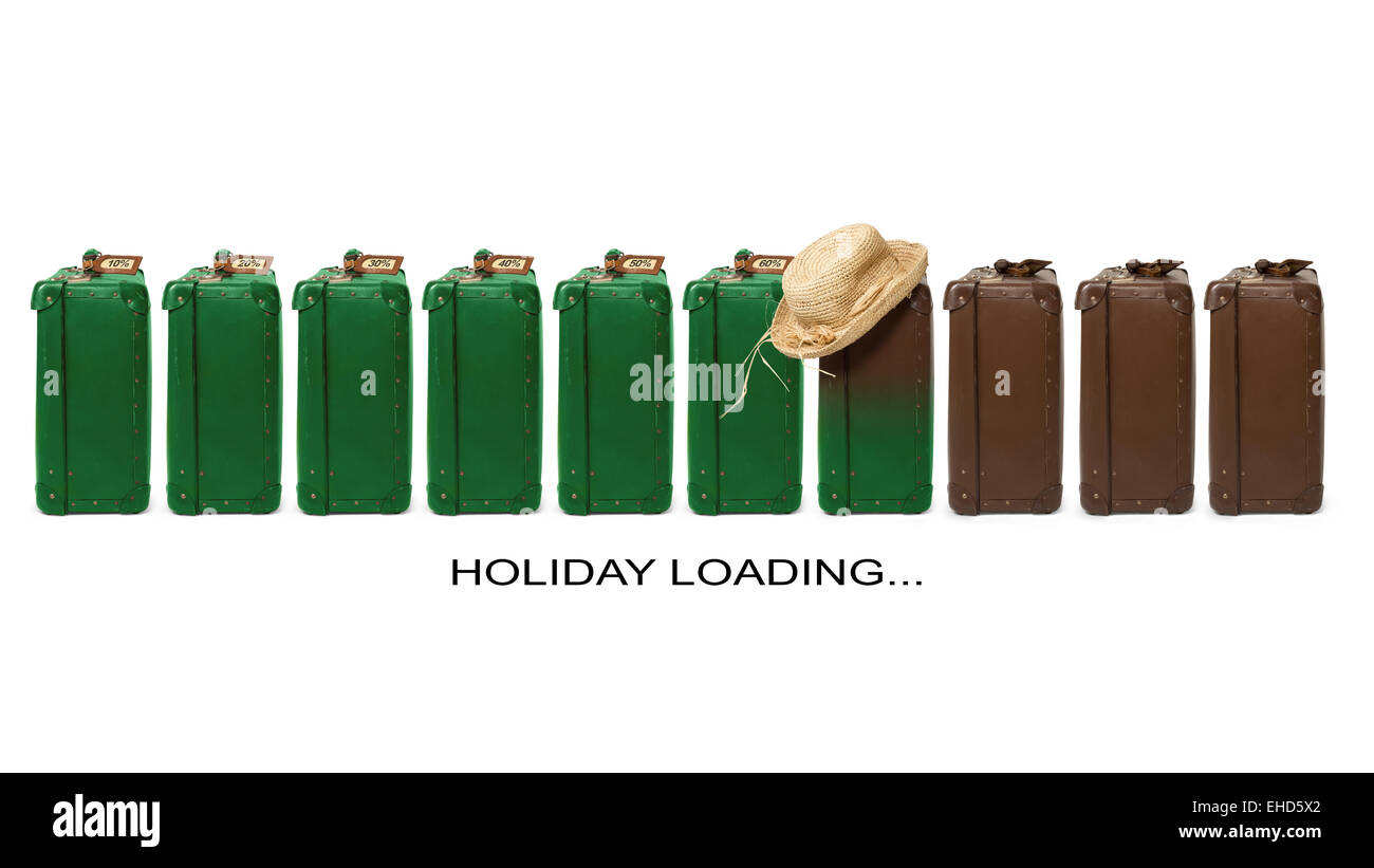 Holiday Status Bar with Text "Holiday loading Stock Photo - Alamy