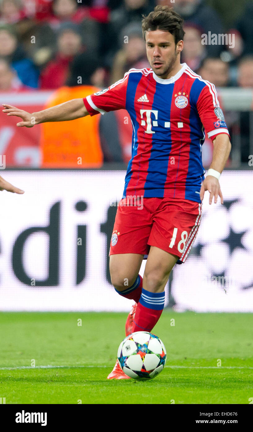Munich, Germany. 11th Mar, 2015. Bayern Munich's Juan Bernat in action ...
