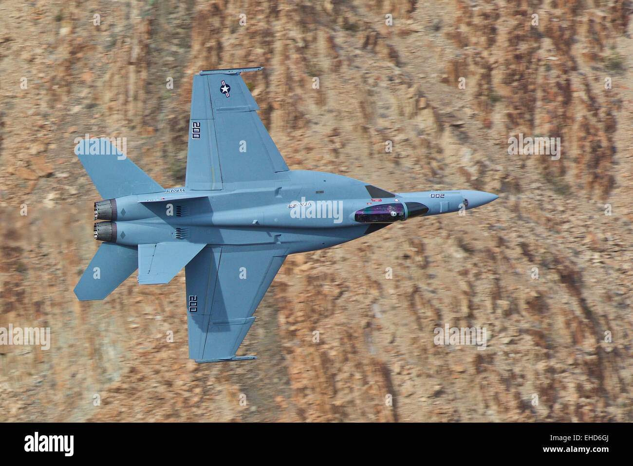 Close Up Topside View Of A US Navy F/A-18E Super Hornet Jet Fighter ...